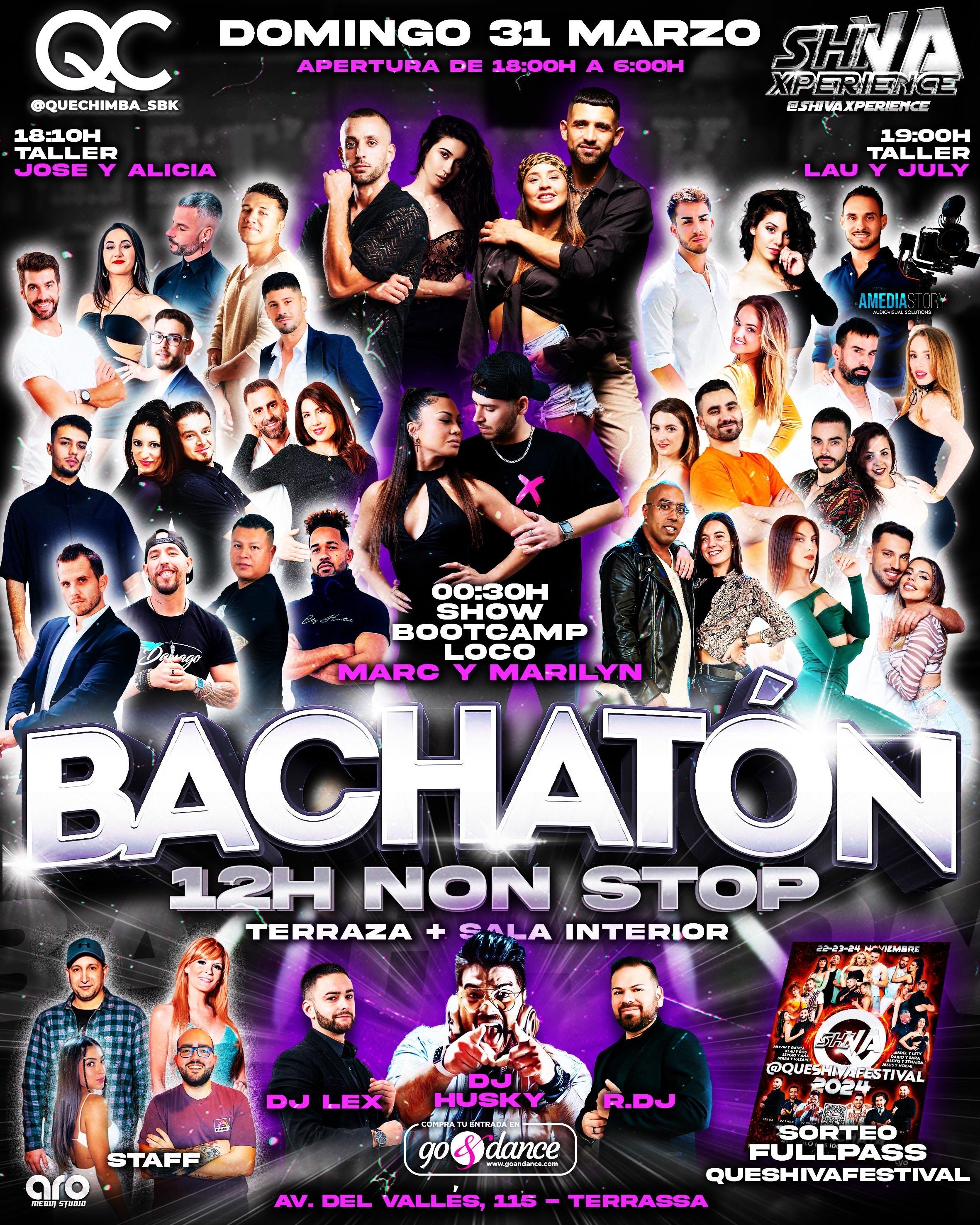 ?? 12H NON STOP ?? TERRAZA + SALA INTERIOR ?? BACHATÓN 31 DE MARZO ...