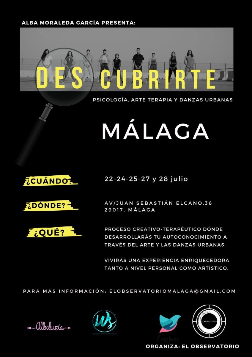 DES-CUBRIRTE Art-Therapy & Dance in Málaga - July 2019 | go&dance